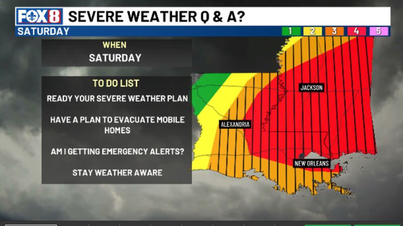 Severe weather threat on Saturday increases Severe weather threat on Saturday increases