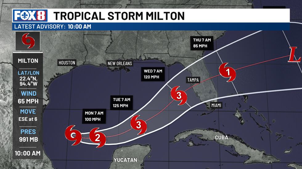 Hurricane Milton Forms Expected To Strengthen Into A Major Hurricane