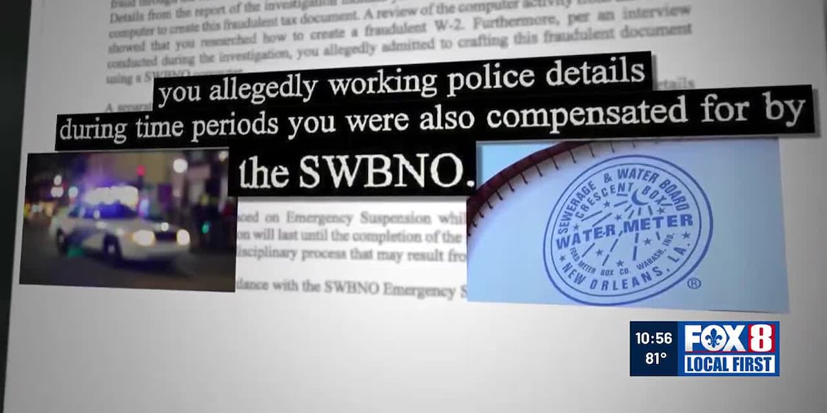 Former SWB Employee and NOPD reserve officer indicted after Zurik ... Former SWB Employee and NOPD reserve officer indicted after Zurik ...